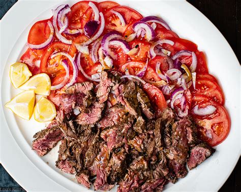 Bavette steak and tomatoes with maple butter • Lou's Kitchen Corner
