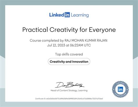 Raj Mohan Kumar Rajan On Linkedin Certificate Of Completion