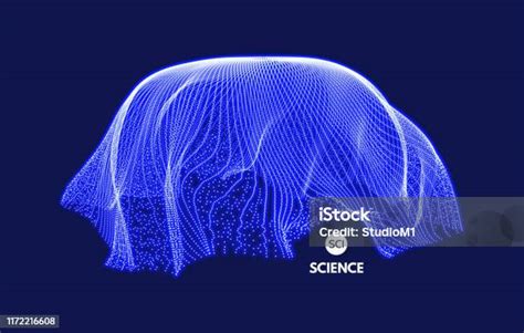 동적 파티클이 있는 배열입니다 의학 과학 기술 화학 및 생물학을위한 3d 분자 물체 벡터 그림입니다 3차원 형태에 대한 스톡 벡터 아트 및 기타 이미지 Istock
