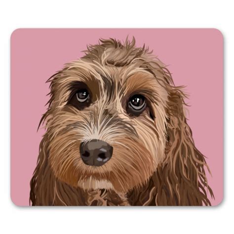 Cockapoo Illustration Print Keyring By The Girl Next Draw Buy On Art Wow