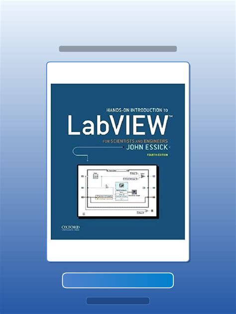 Handson Introduction To Labview For Scientists And Engineers 4th Edition Ebook And Testbank