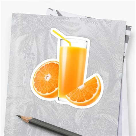Freshly Squeezed Orange Juice Sticker