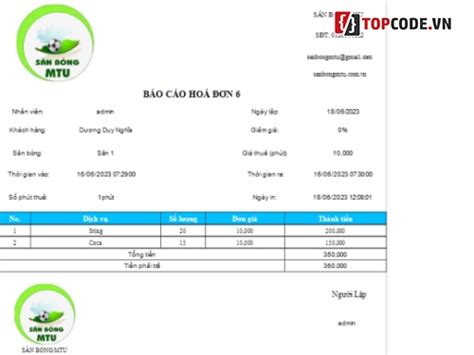 Full Code Winform Sql Server Quản Lý Sân Bóng Mini Mô Hình 3 Lớp