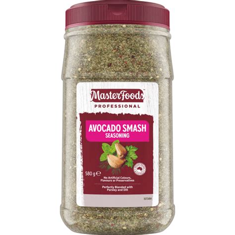Masterfoods Professional Avocado Smash Seasoning 580g Jar Mars