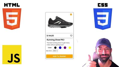 E Ticaret Sitesi Için Ayakkabı Kartı Yapımı Htmlcss And Javascript