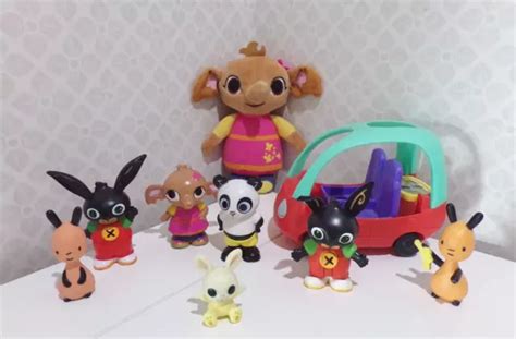 Cbeebies 7 X Bing Bunny Figures And Car With Sula Soft Toy Pre School Bundle £19 99 Picclick Uk