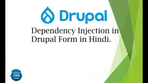 Dependency Injection In Drupal Form Drupal 8 Dependency Injection