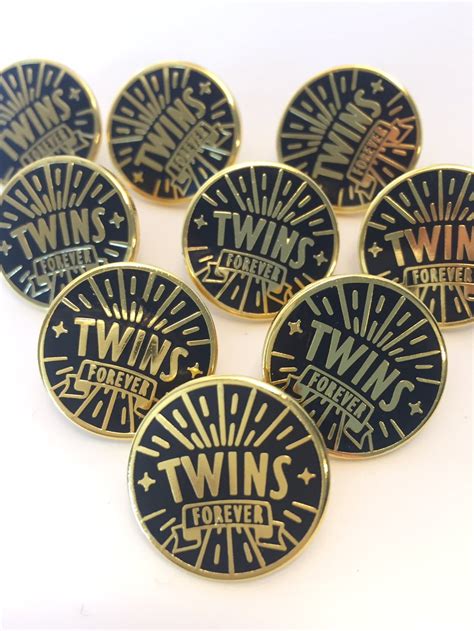 Twins Forever Twin Loss Twin T Pins For Twins Etsy Twins T