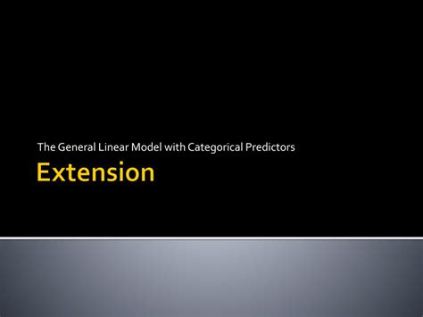 Ppt Understanding The General Linear Model Powerpoint Presentation