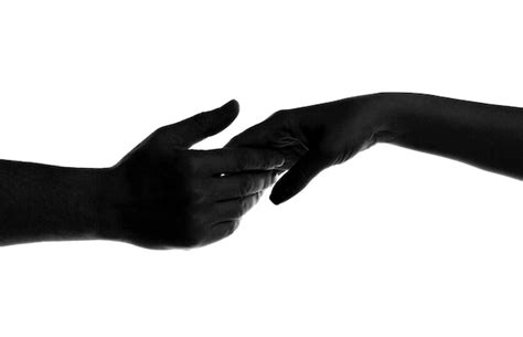 Premium Photo Mercy Two Hands Silhouette Connection Or Help Concept
