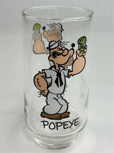 Mavin Vintage 1975 Popeye Drinking Glass Coca Cola Kollect A Set