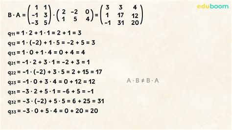 Proprietati Ale Inmultirii Matricelor Partea I M2 Matematica Clasa