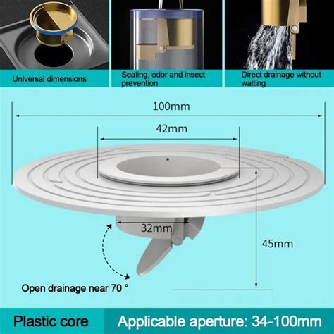 Fast Drainage Floor Drain Sink Strainer Shower Backflow Preventer