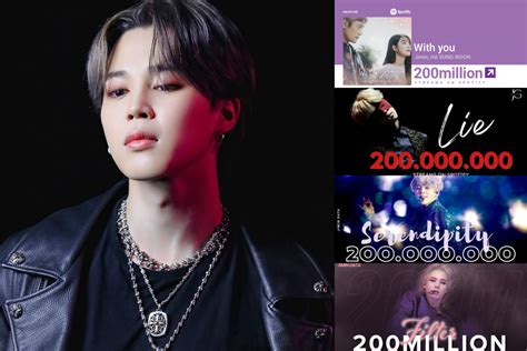 Jimin Is The First Korean Soloist To Have 4 Songs Surpass 200 Million