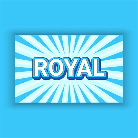 Royal Effect Template With 3d Bold Style MasterBundles