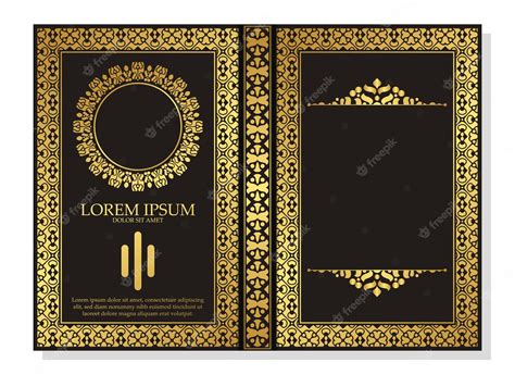 Premium Vector Luxury Ornamental Book Cover Design