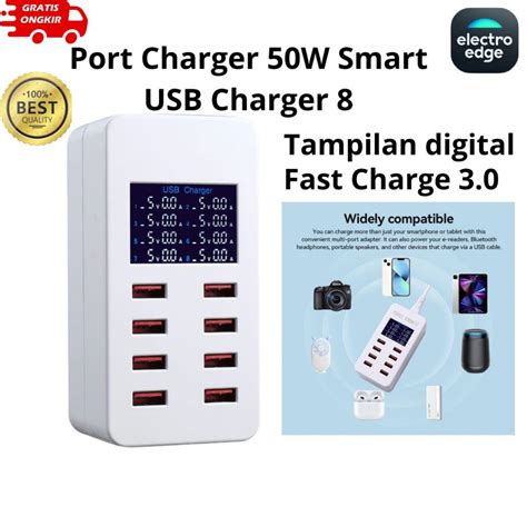 Jual Usb Port Multi Port Charger W Smart Usb Charger Port Colokan Usb Banyak Adaptor Charger