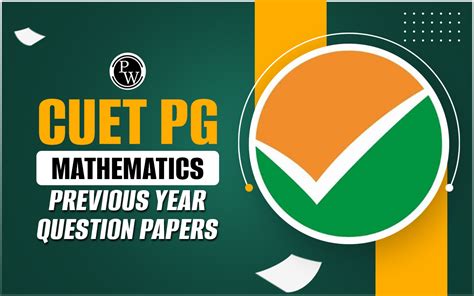 Cuet Pg Mathematics Previous Year Question Papers Download Pdf