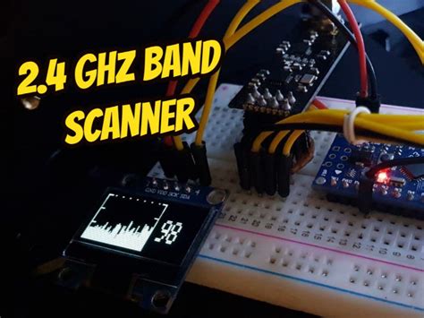 how to make 2 4 ghz band scanner with nrf24l01 arduino project hub