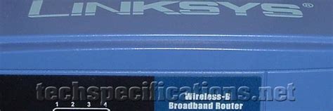 Linksys Wrt Gl Wireless Router Tech Specs