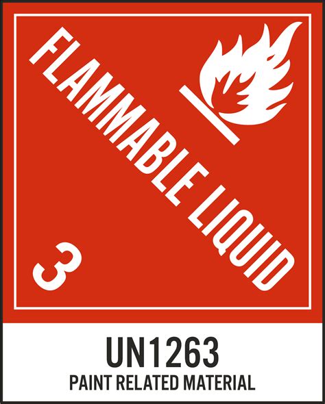 UN1263 Paint Related Material Label - Save 10% Online
