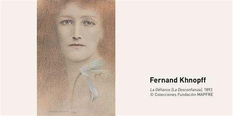 Dibujo De Fernand Khnopff La Défiance Fundación Mapfre