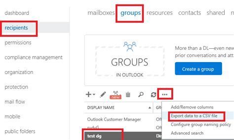 Exporting Distribution Groups From Office 365 Microsoft Community