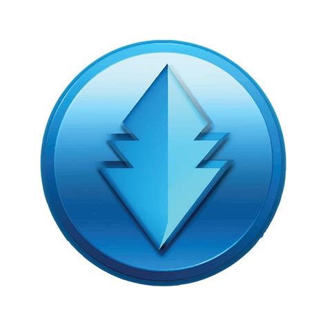 Premium Vector Blue Navigation Arrow Icon Png