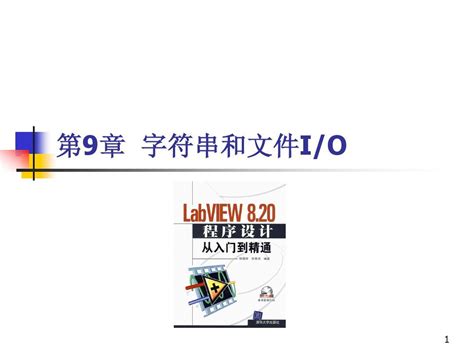 虚拟仪器ppt 第9章 字符串和文件ioword文档在线阅读与下载无忧文档