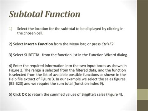 Libre Office Calc Lesson Working With Data PPTX