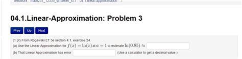 Solved From Rogawski Et 3e Section 41 Exercise 24 A