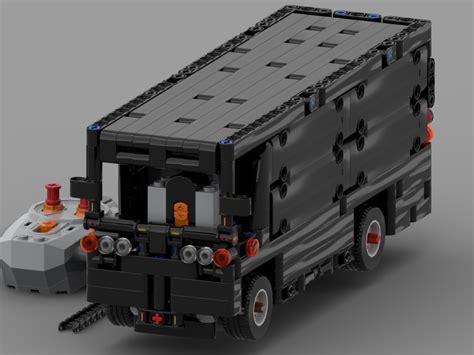 Lego Moc Black Bus By Ministar2005 Rebrickable Build With Lego