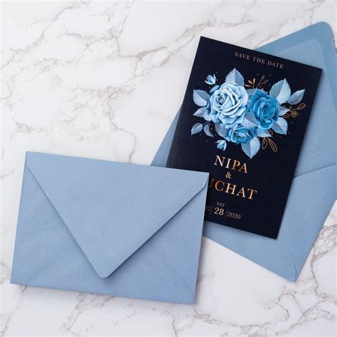 ซองงานแต่ง ซองการ์ดแต่งงาน 4x6 นิ้ว 5x7 นิ้ว สีพาสเทล 50ซอง แพค ซองยุโรป Envelope Shopee