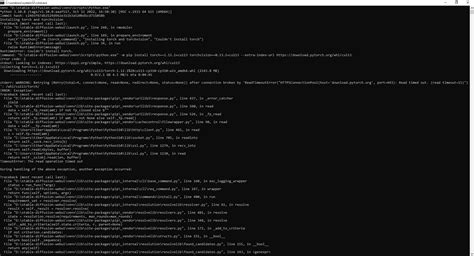 Error When Launching Webui User Bat For First Time AUTOMATIC1111