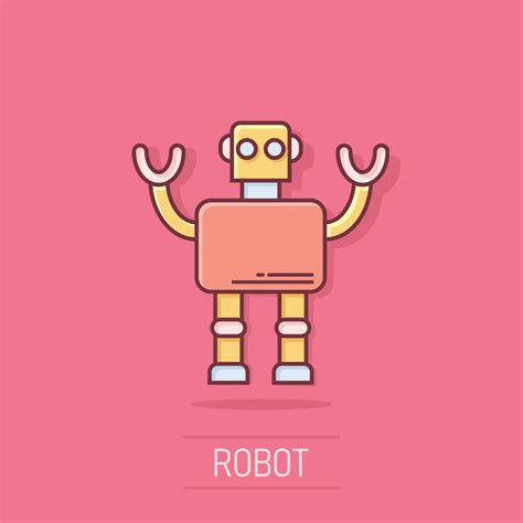 Cute Robot Chatbot Icon In Comic Style Bot Operator Cartoon Vector