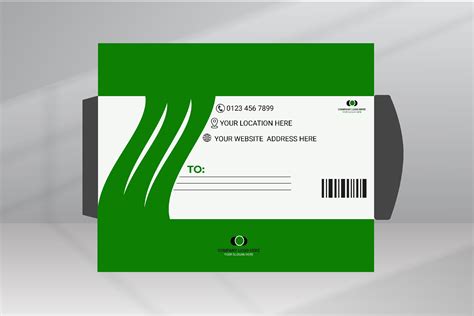 Perspective Simple Envelope Template Graphic By Vmsit · Creative Fabrica Perspective Simple Envelope Template Graphic By Vmsit · Creative Fabrica