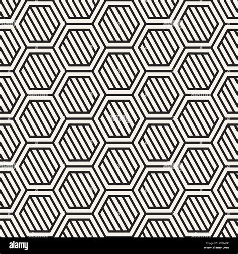 Vector Seamless Stripes Pattern Modern Stylish Texture With Monochrome Trellis Repeating