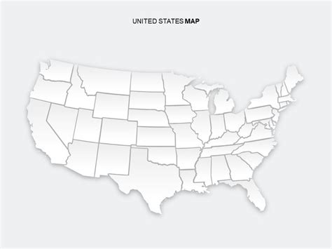United States Map Powerpoint Template
