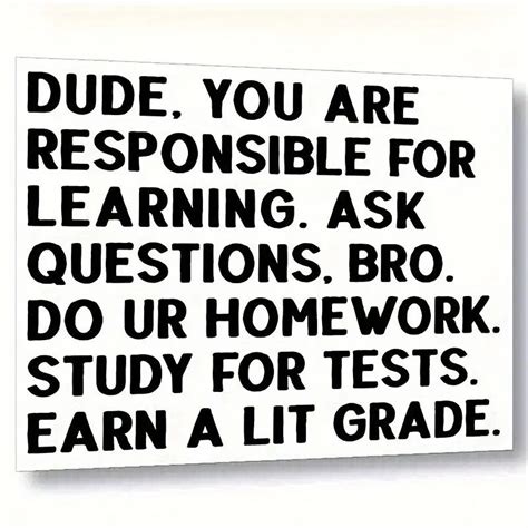 Classroom Rules Poster Math Wall Art Middle High School Sign Temu