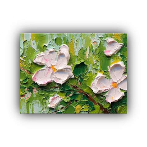 Cuadro Pintura Vanguardia Luminosa Con Patrón De Jazmín DecoCuadros