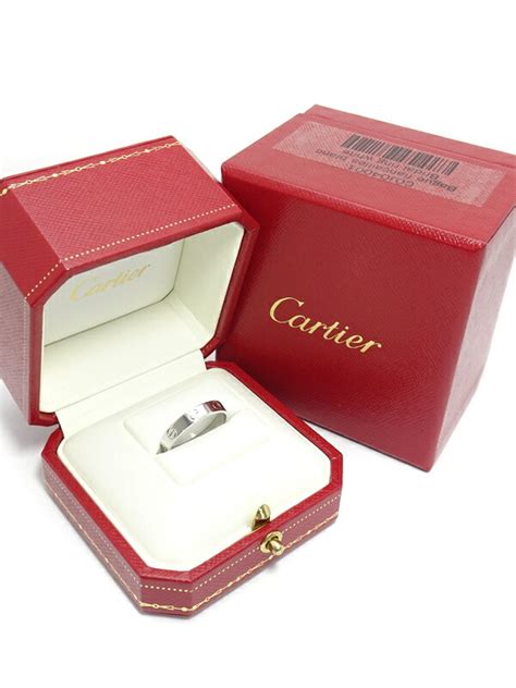 【cartier】【仕上済】カルティエ『k18wg ミニラブリング』14号 1週間保証【中古】2121079000017 ブランド