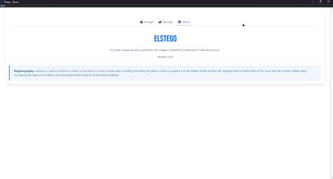 Github Dadangdut Electron Steganography Steganography Desktop App
