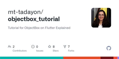 Github Mt Tadayonobjectboxtutorial Tutorial For Objectbox On Flutter Explained