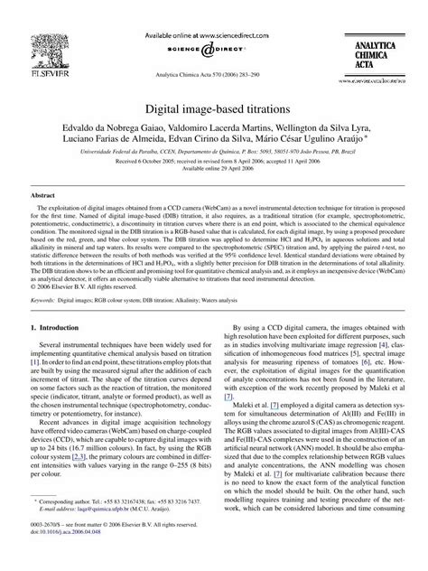 Pdf Digital Image Based Titrations Dokumen Tips