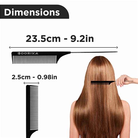 Tail Comb Pack Of 1 Black Boorika