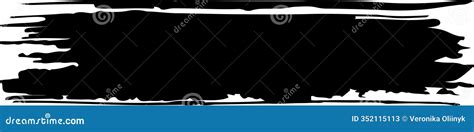 Rectangular Shape Uneven Curvy Edge Cartoon Vector