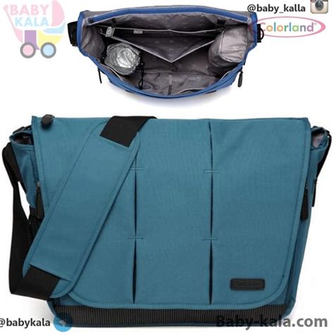 خرید و قیمت کیف مادر بزرگ سبزآبی کالرلند ترب