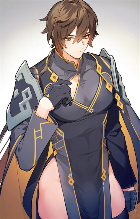 Zhongli Genshin Impact Drawn By Meiji Meiji770 Danbooru