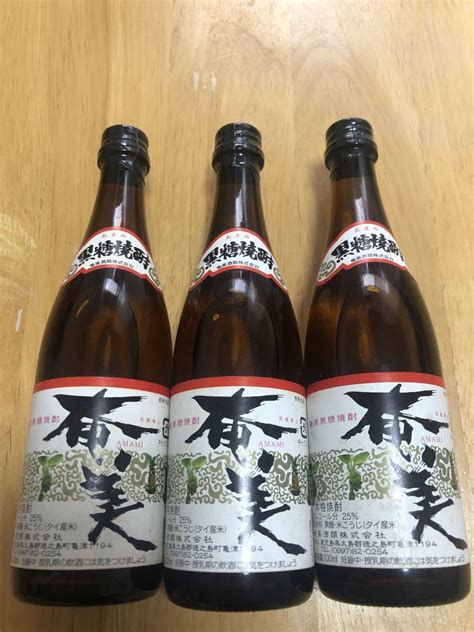 奄美 黒糖焼酎 徳之島 奄美酒類 奄美 あまみ 25度 100ml 3本 メルカリ