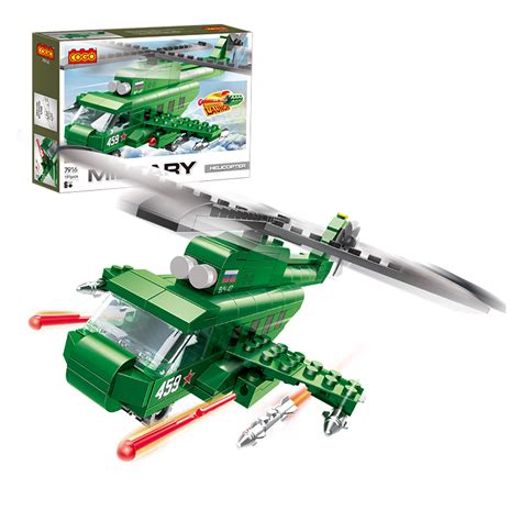 Cogo Wholesale City Plane Build Blocks Toys 3d Abs Plastic Helicopter